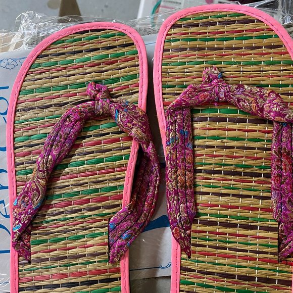 Shoes | Straw Sandal In Size 1 | Poshmark